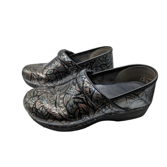 Dankso | Shoes | Dansko Professional Metallic Embossed Workwear Clogs ...